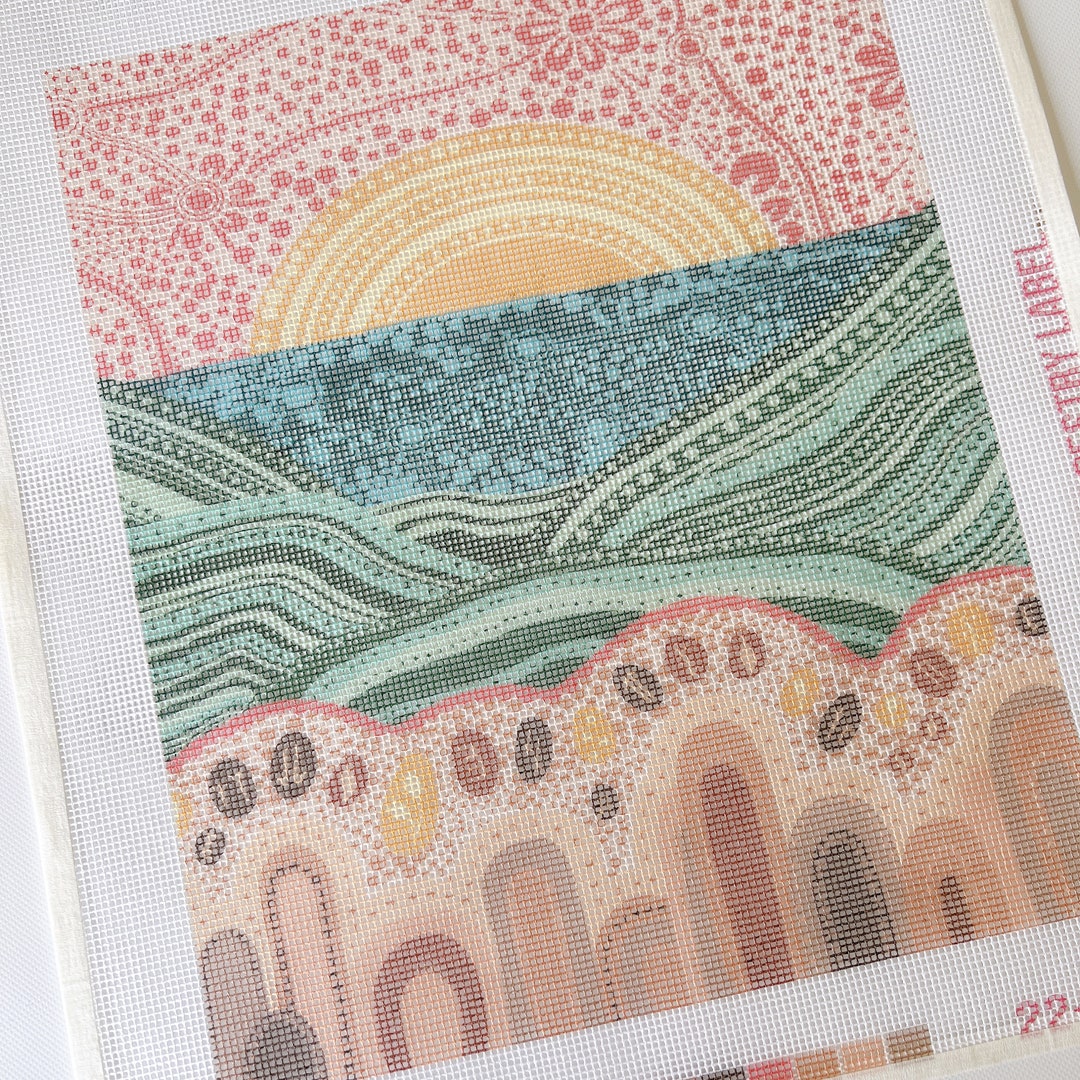 Needlepoint/tapestry Canvas by Australian Indigenous Artist | Modern ...