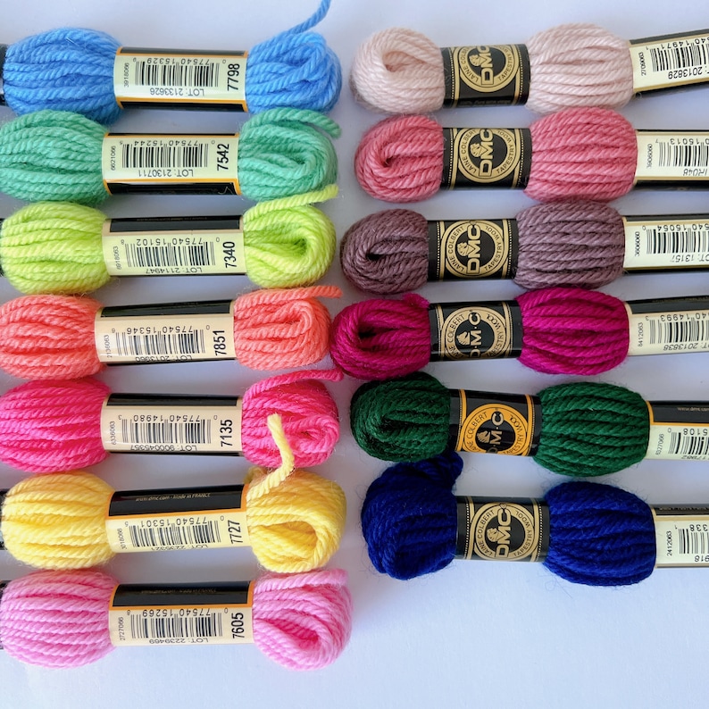 Modern Tapestry Kit With DMC Wool Complete Needlepoint Kit - Etsy