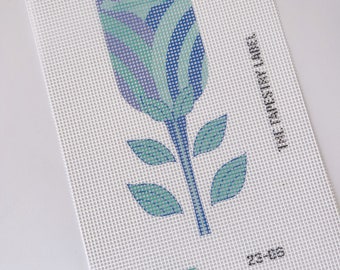 Modern Tapestry Kit With DMC Wool Complete Needlepoint Kit Floral ...