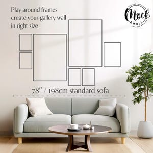Wall Art Size Guide Vertical Frame Size Guide Editable Poster Size ...