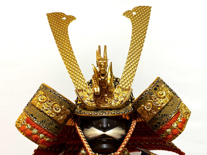 Japanese Samurai Armor Yoroi by Jikkei – Pure Gold Leaf Dragon Kabuto ...