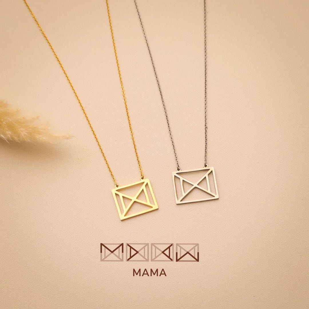 Unique Name Logo Necklace, Custom Monogram One of a Kind Pendant ...