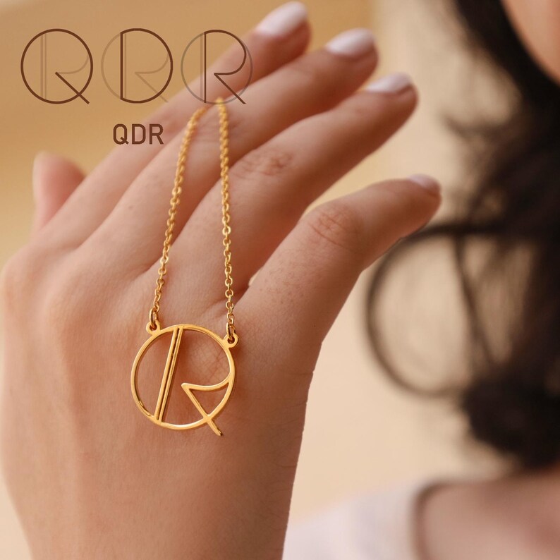 Unique Name Logo Necklace, Custom Monogram One of a Kind Pendant ...