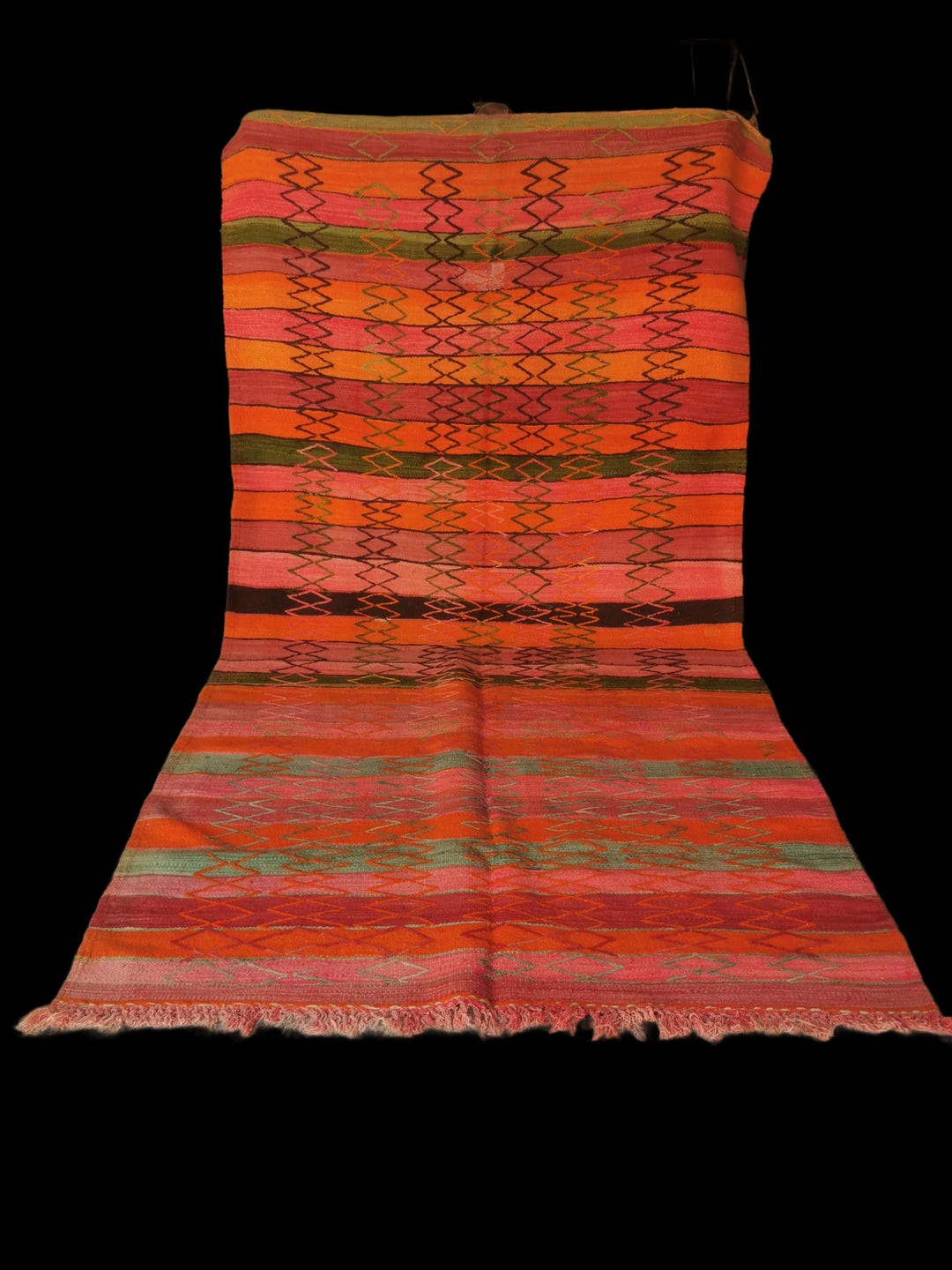 Rare Old Berber Blanket Hanbel Béni Mellal Rugs Antique 10.92x5.77cm ...