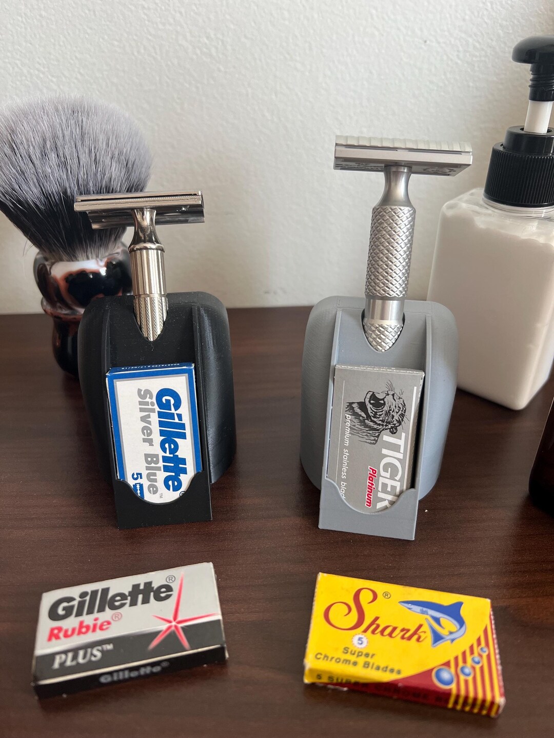 Gillette No.31 Bathroom Set | | 3D Reproduction Tech Razor Stand | DE ...