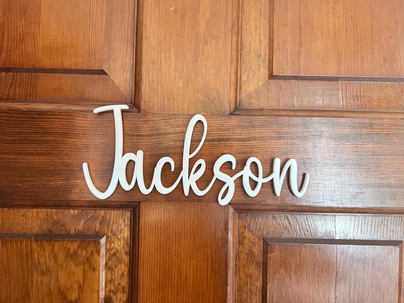 Custom Door Sign, Personalized Name Plaque, Kids Name Sign, 3D Printed ...
