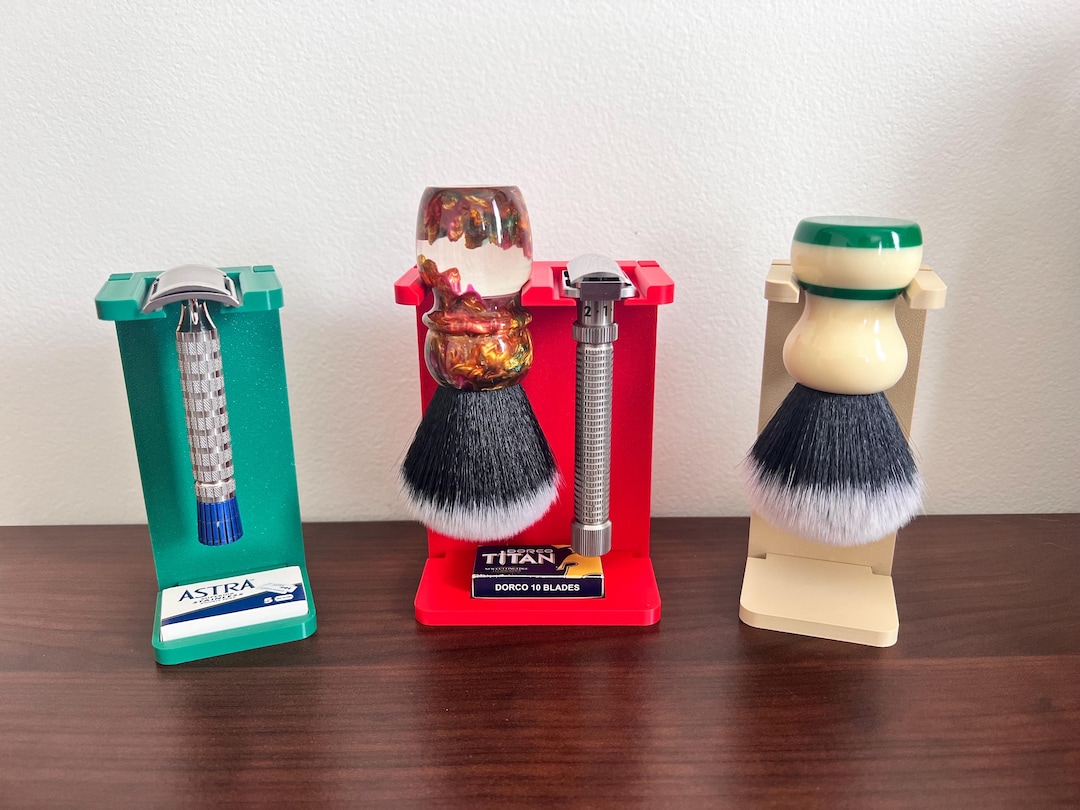 DE Folding Travel Shave Stand - 3D Printed | Compact & Collapsible ...