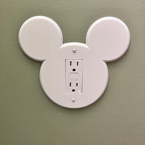 Disney Outlet Cover / Switch Plate Mickey Head Icon | Duplex - Toggle ...