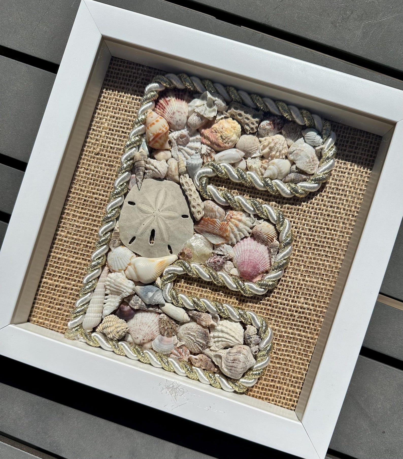 Custom Sea Shell Art: Personalized Letters, Shapes & States Coastal ...