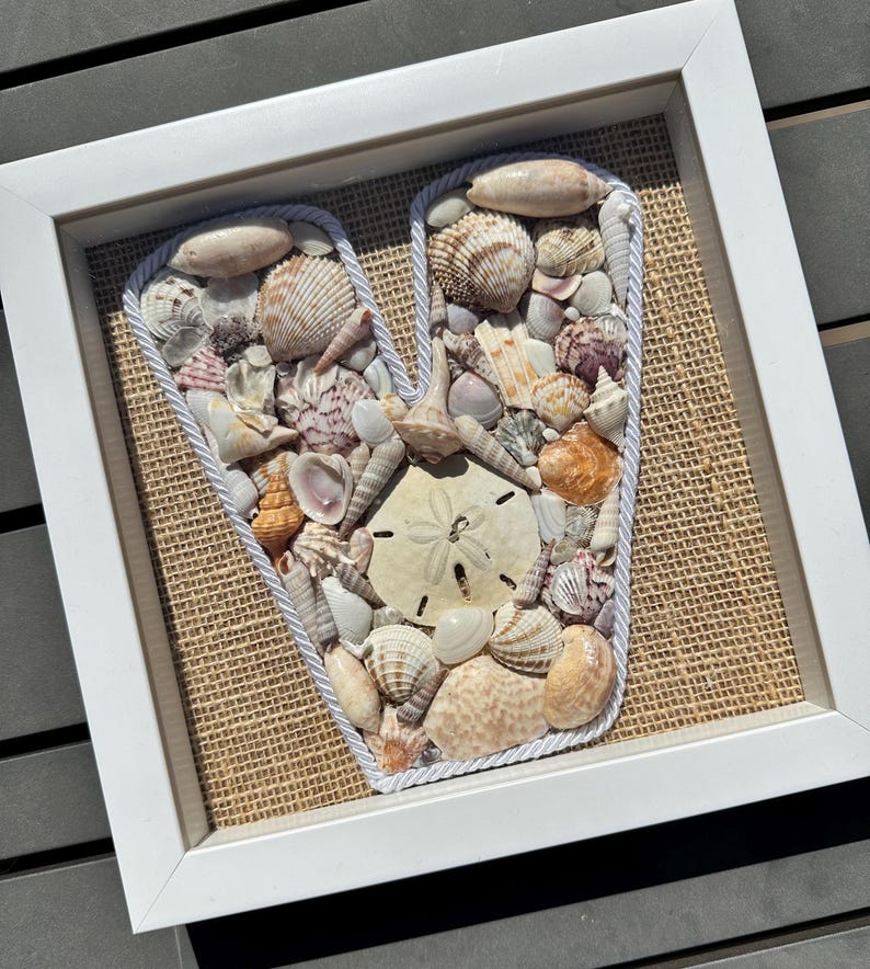 Custom Sea Shell Art: Personalized Letters, Shapes & States Coastal ...