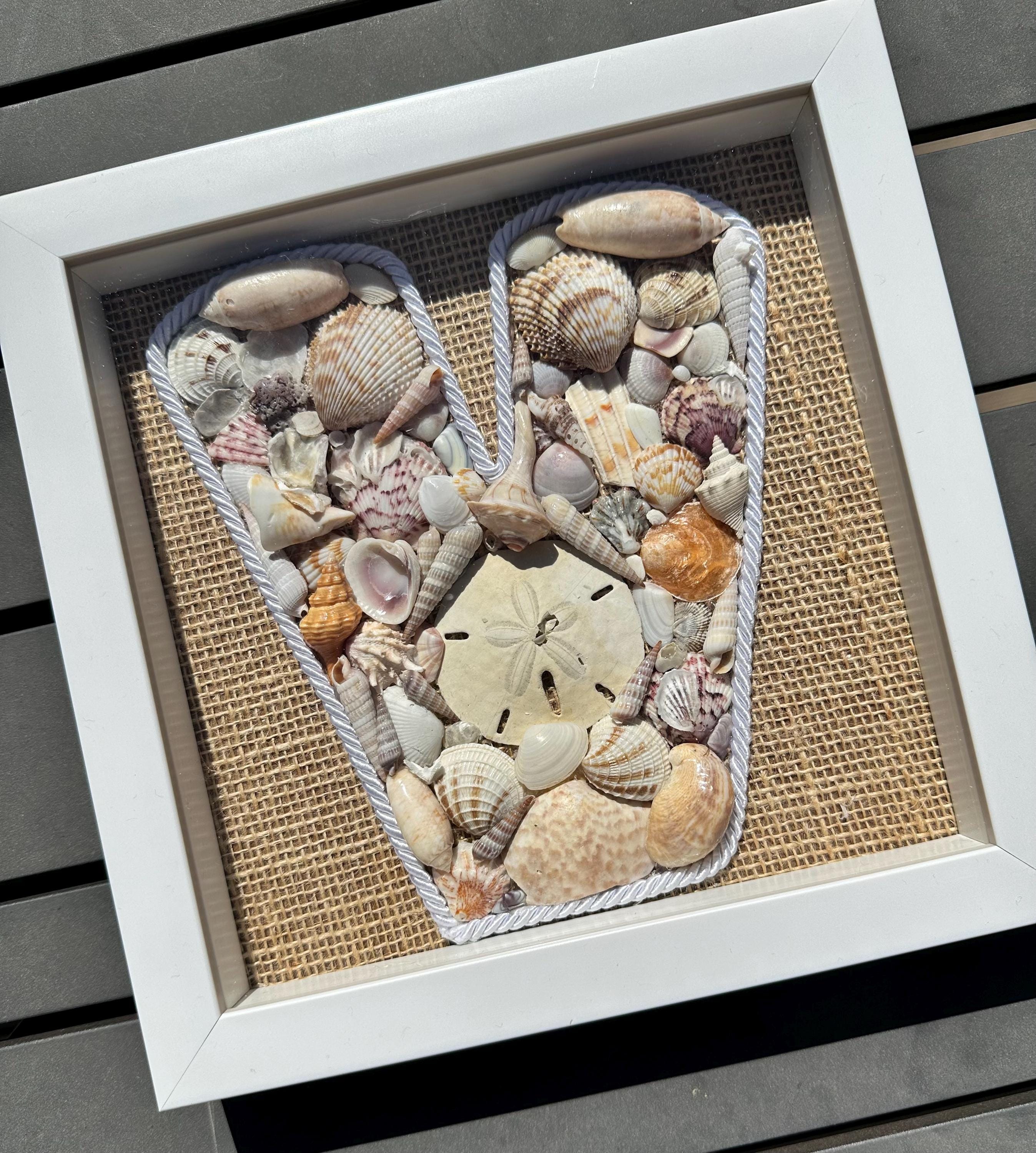 Custom Sea Shell Art: Personalized Letters, Shapes & States Coastal ...