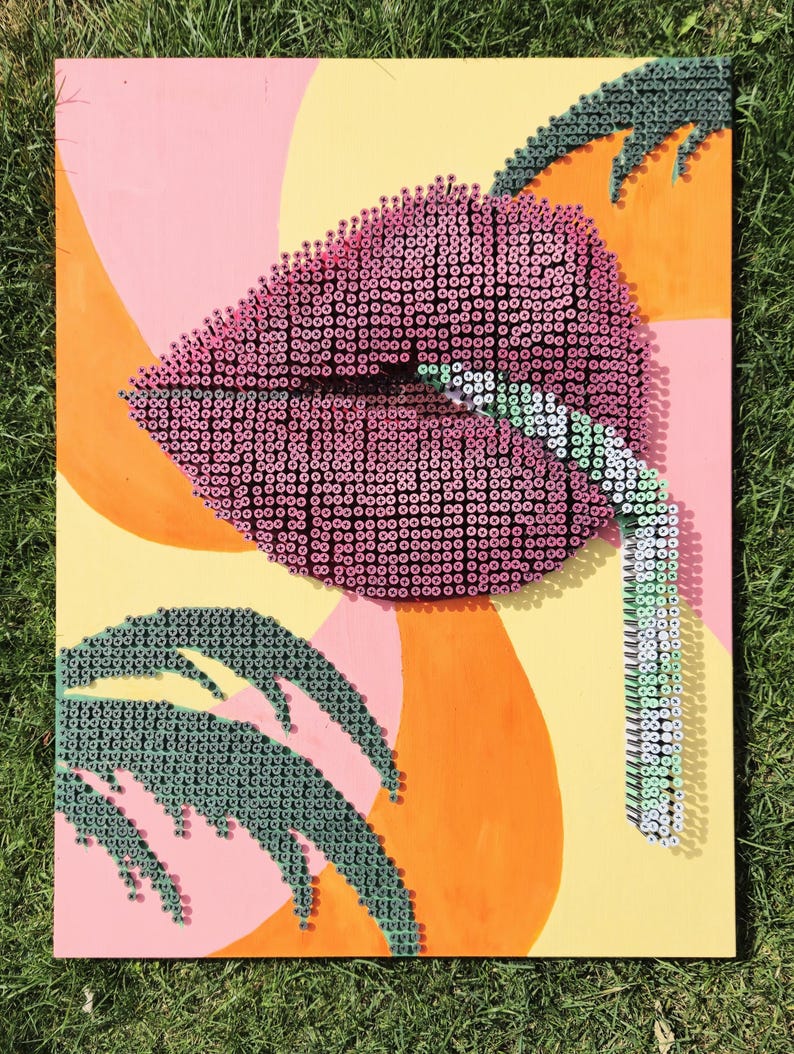 3D Poster, Screw Art, Screw Painting, Comic, Wall Art - Etsy