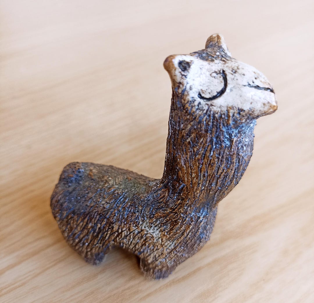 Llama Ceramic Sculpture - Etsy