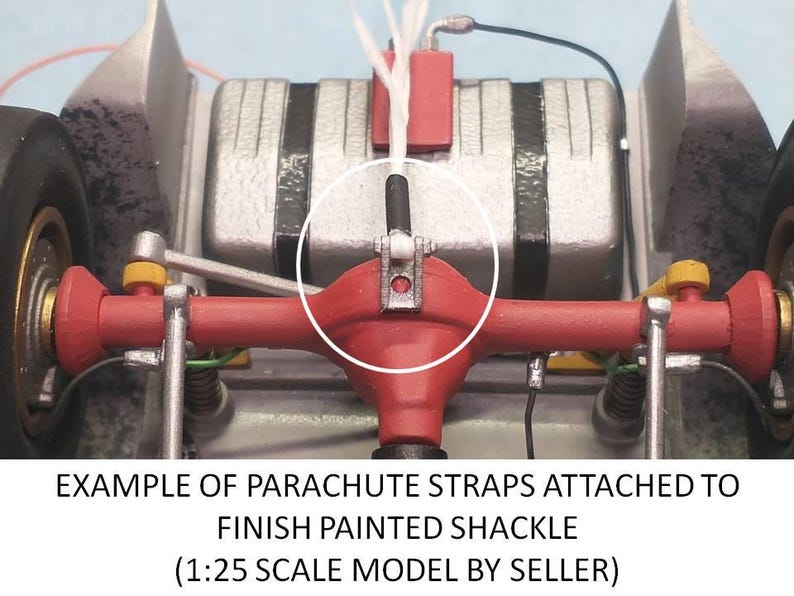 6 Off, 3D Print Resin, Drag Race Model Car Parachute Parts, Various ...