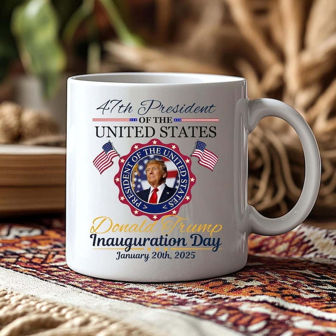 Donald Trump Inauguration Day 2025 Coffee Mug, Donald Trump Memorabilia ...