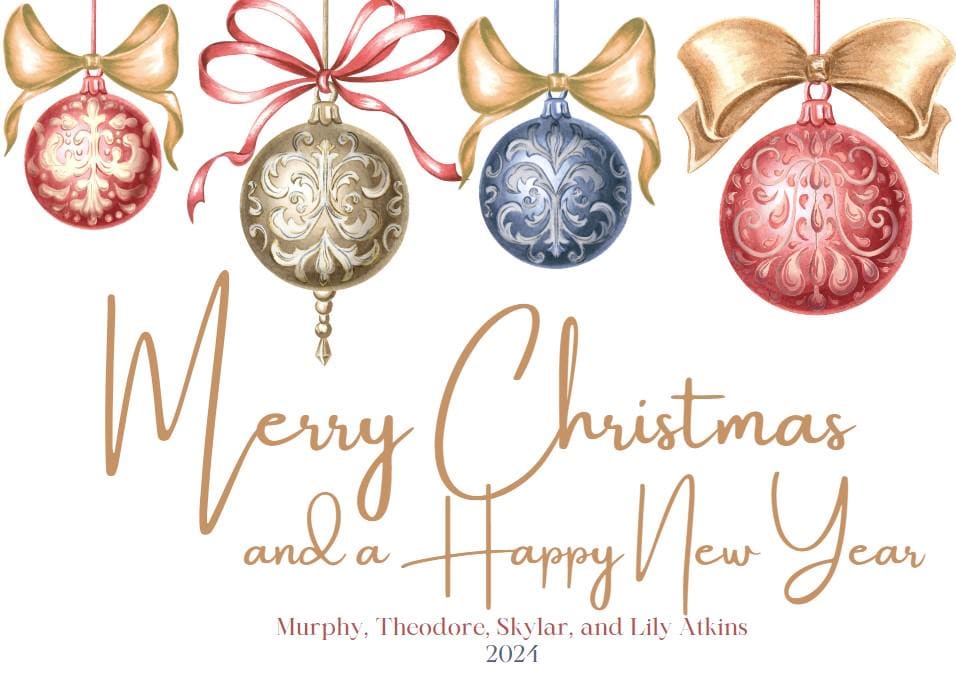 Animated Christmas Card Canva Template Etsy