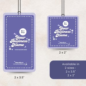 Editable Retro Hang Tag Template: Printable Price Tags (canva) - Etsy