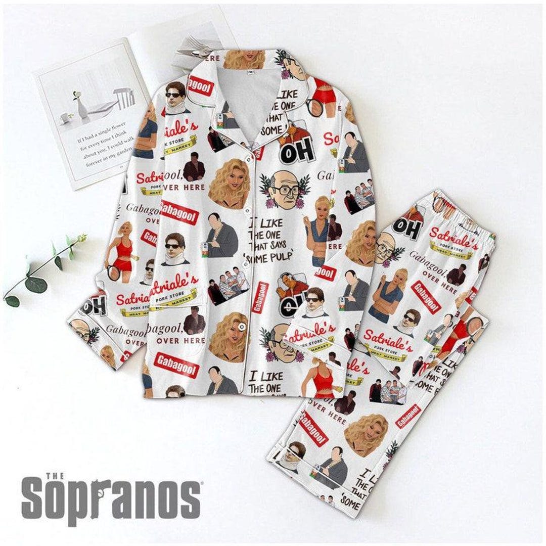 Tony Soprano Pajamas, the Sopranos Women Pajamas, Mob Gangster Series ...