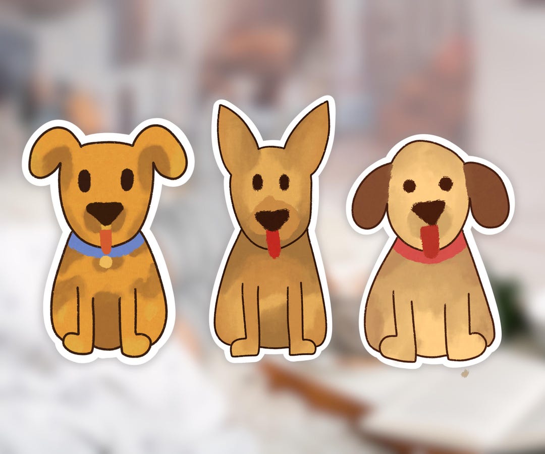 Stardew Valley Pets Dogs 3 Vinyl Decals Hand Illustrated Glossy Photo ...