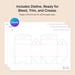 Editable Gable Box Template, Product Packaging, Canva Design (dieline ...