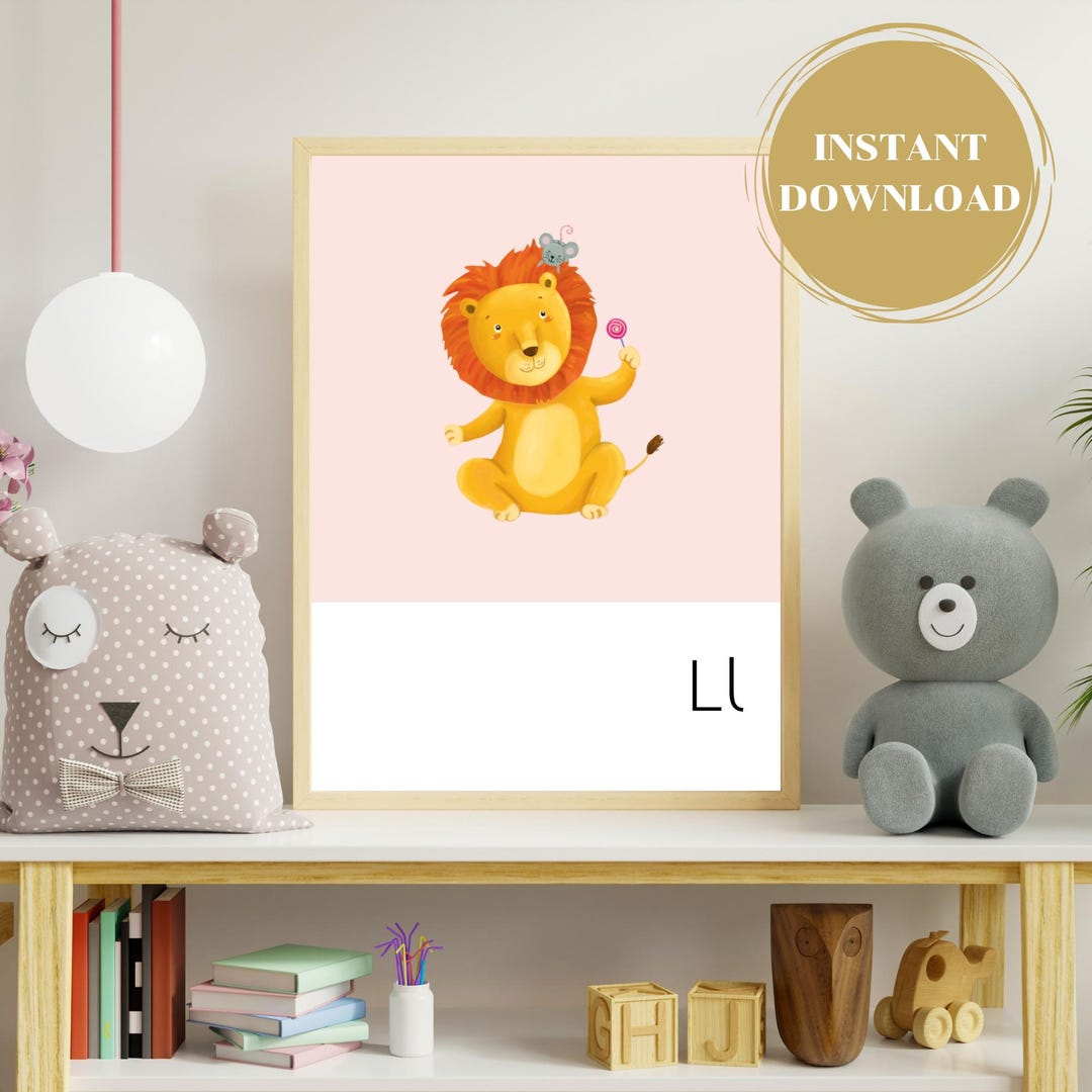 L Alphabet Poster / Educational Printable / ABC Poster / Educational ...