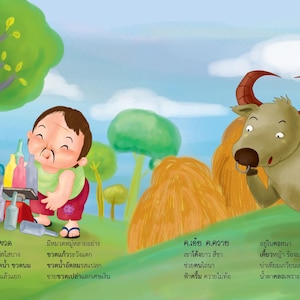 Thai Consonants, Thai Language Skills Enhancement Kit, Children Book ...