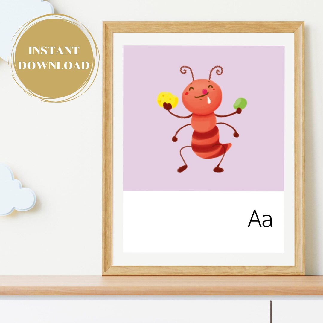 A Alphabet Poster / Educational Printable / ABC Poster / Educational ...
