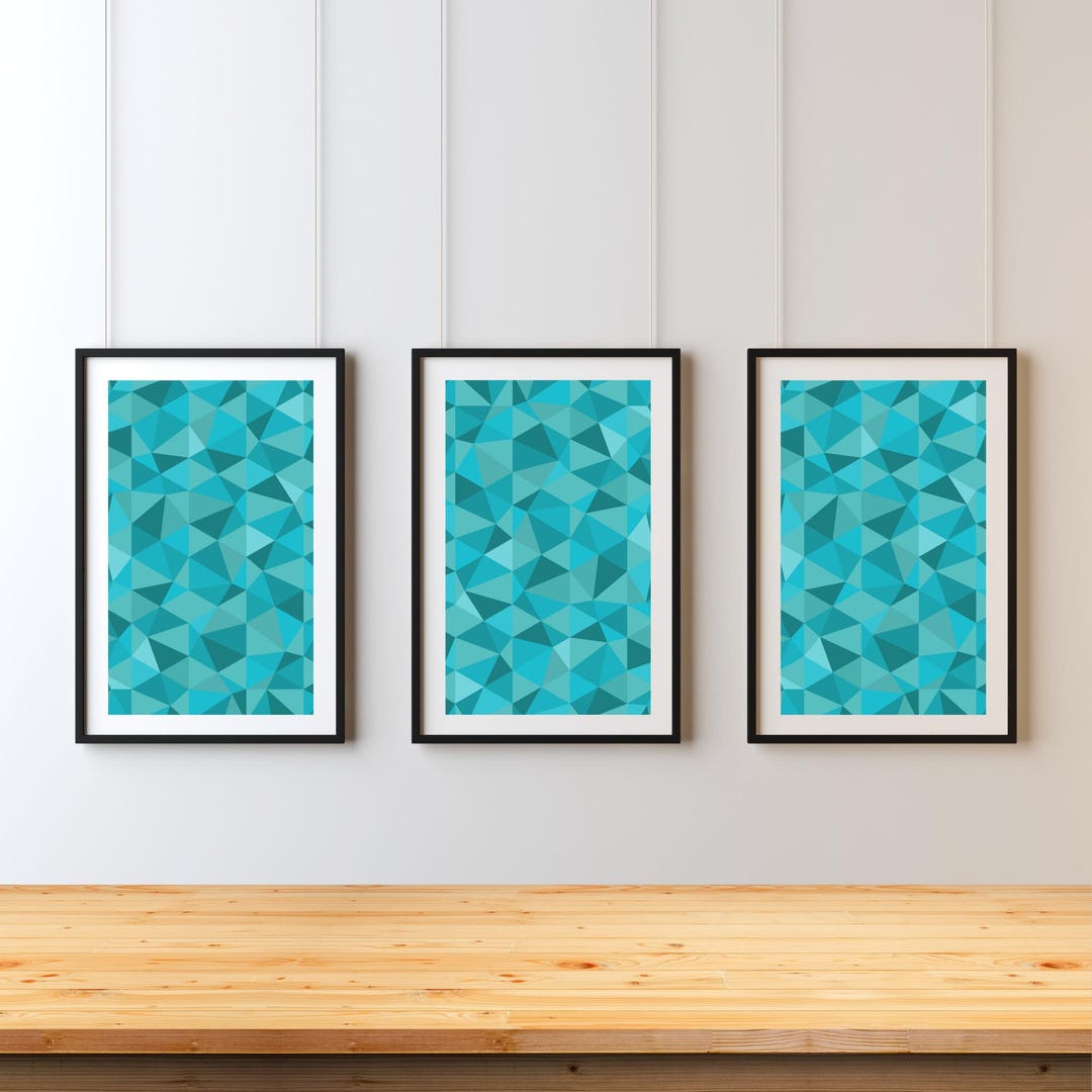 Modern Wall Art, Polygon Wall Art, Geometric Wall Art, Abstract Wall ...