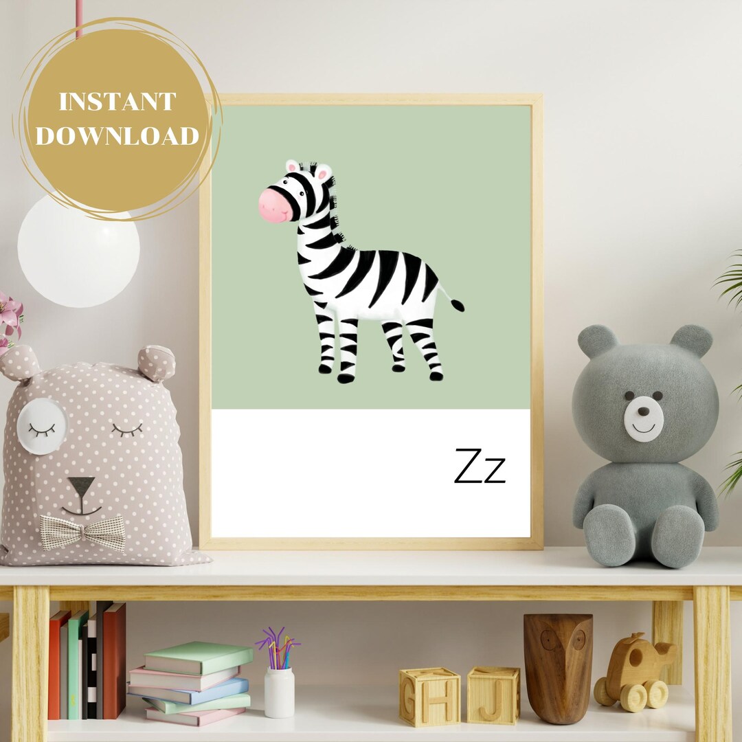 Z Alphabet Poster / Educational Printable / ABC Poster / Educational ...