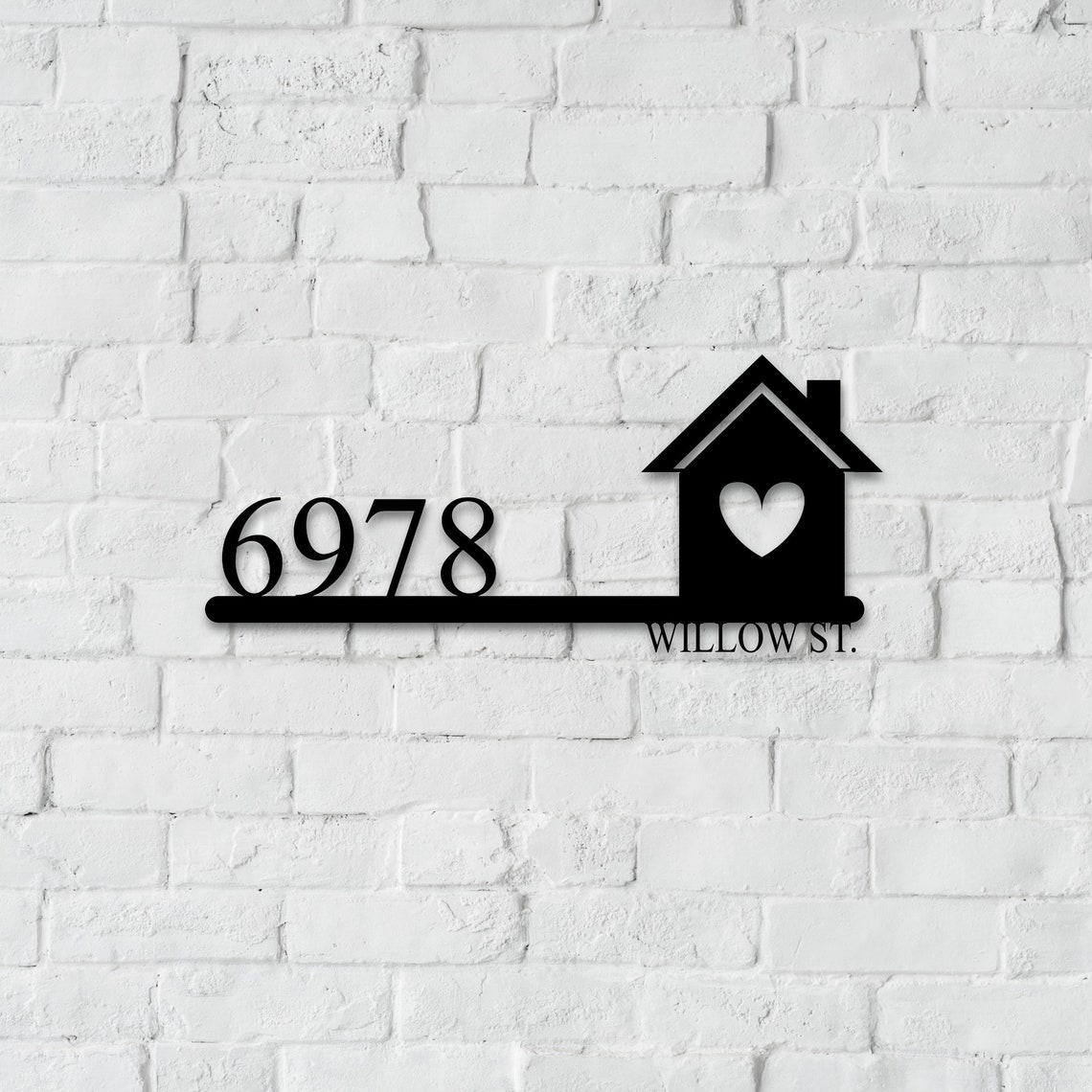 Personalized House Signs SVG DXF Custom Address Sign Laser Cut House ...