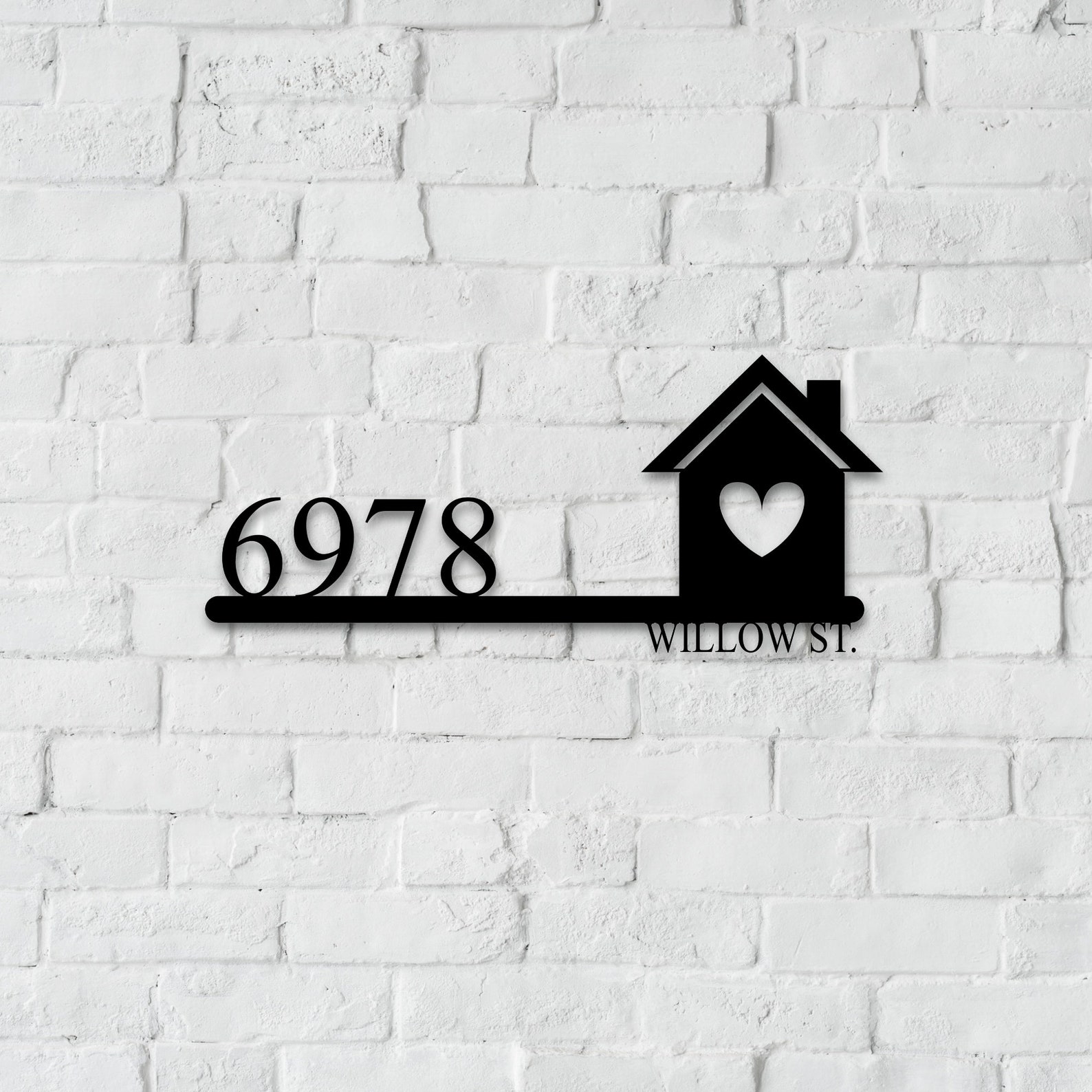 Personalized House Signs SVG DXF Custom Address Sign Laser Cut House ...
