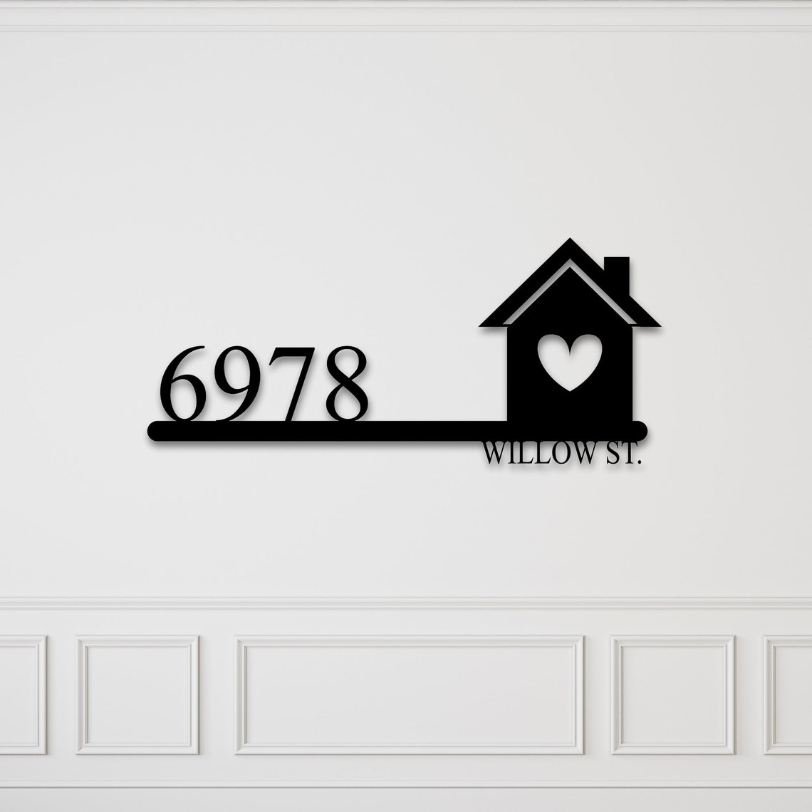 Personalized House Signs SVG DXF Custom Address Sign Laser Cut House ...