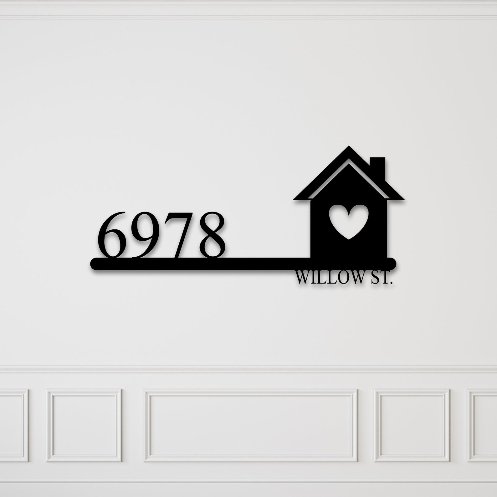 Personalized House Signs SVG DXF Custom Address Sign Laser Cut House ...