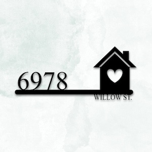 Personalized House Signs SVG DXF Custom Address Sign Laser Cut House ...