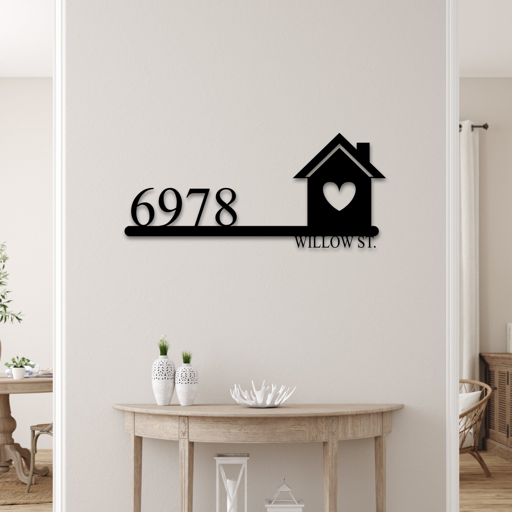 Personalized House Signs SVG DXF Custom Address Sign Laser Cut House ...