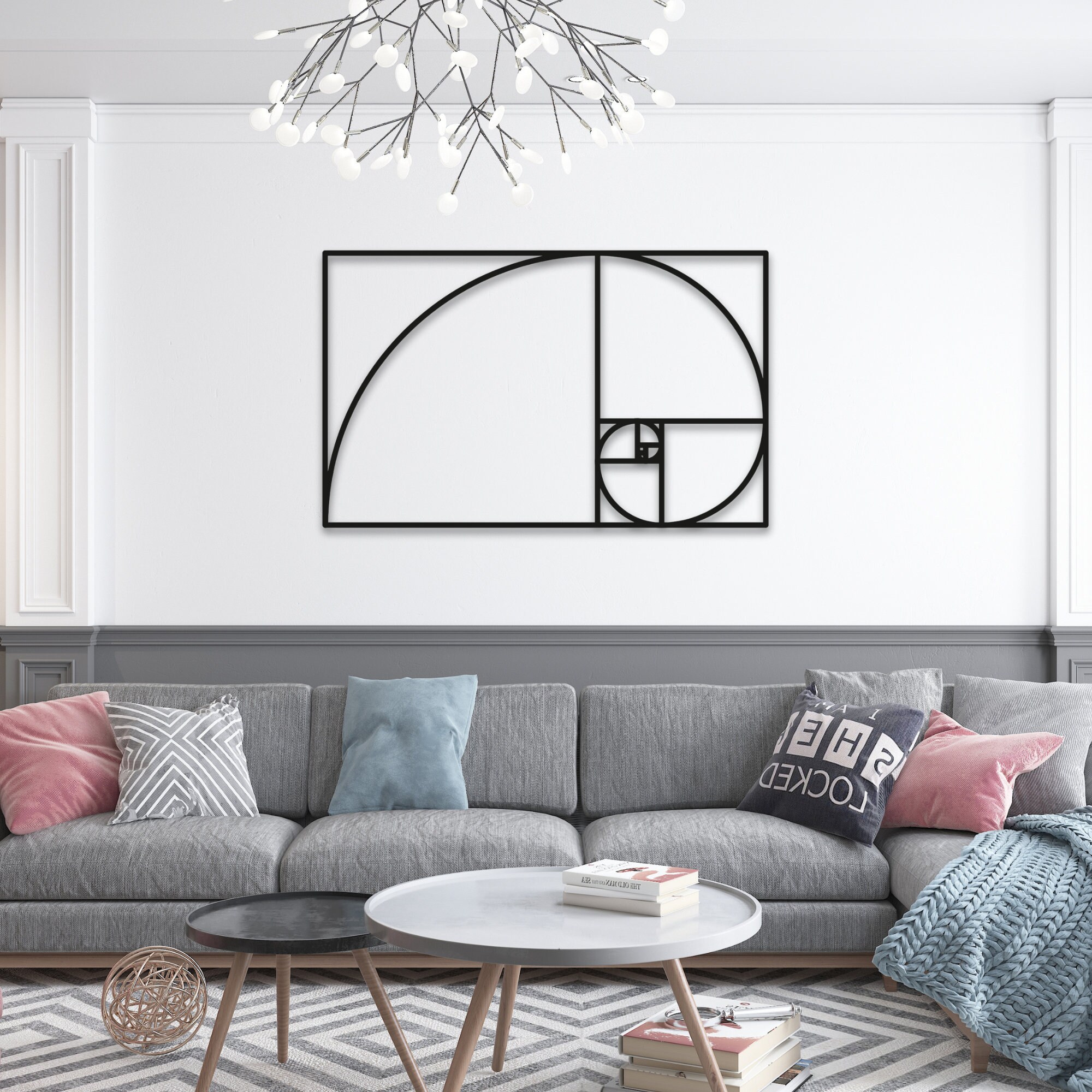 Golden Ratio Laser DXF SVG Metal Wall Decor Cut File for Laser ...