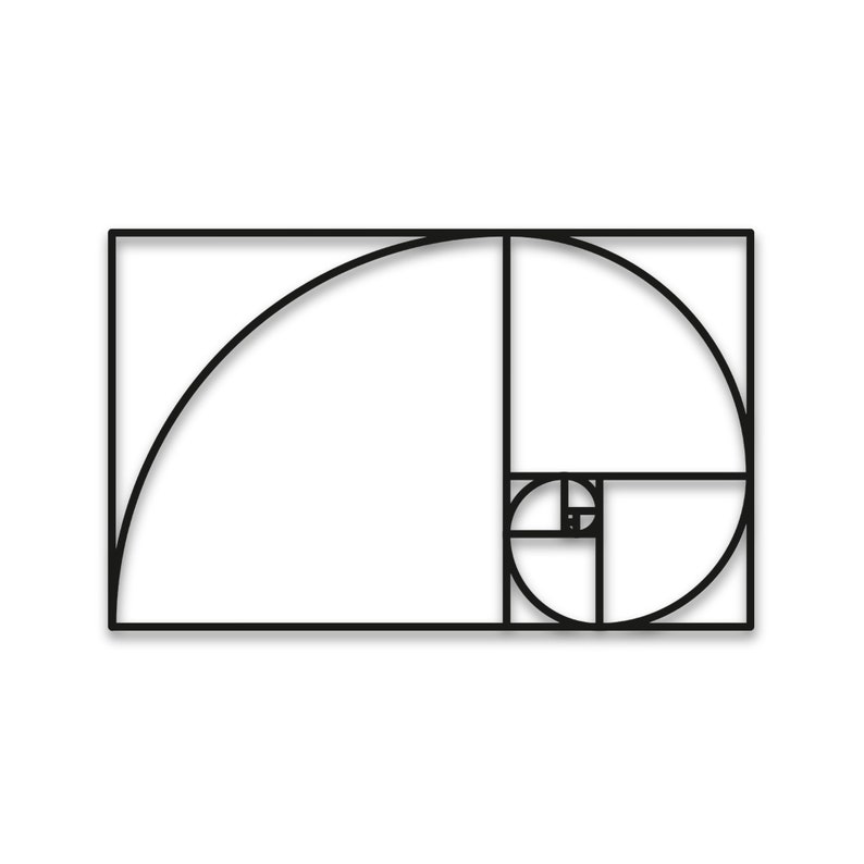 Golden Ratio Laser DXF SVG Metal Wall Decor Cut File for Laser ...