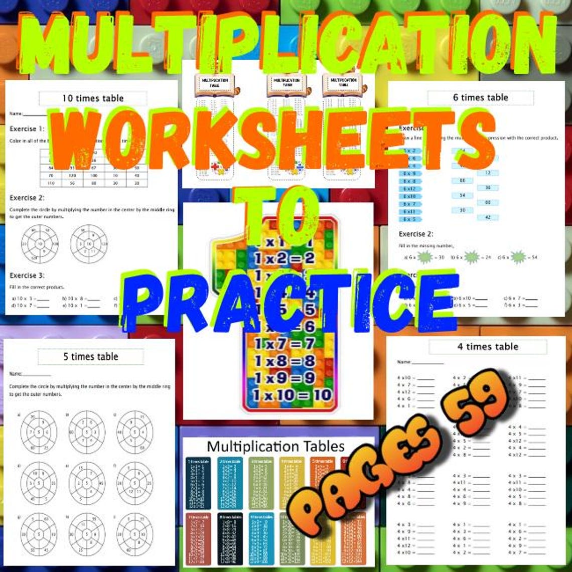 Boost Math Skills: Quick Multiplication Table Puzzles for Kids - Etsy