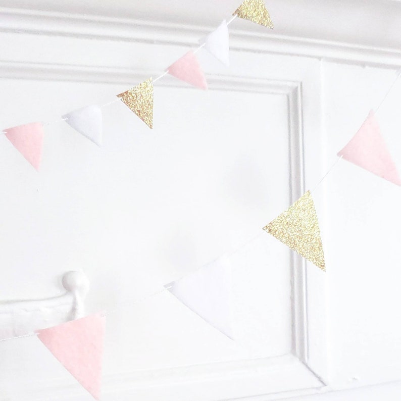 3-12 Ft Pink Garland Set Tiny Felt Garland Small Felt - Etsy