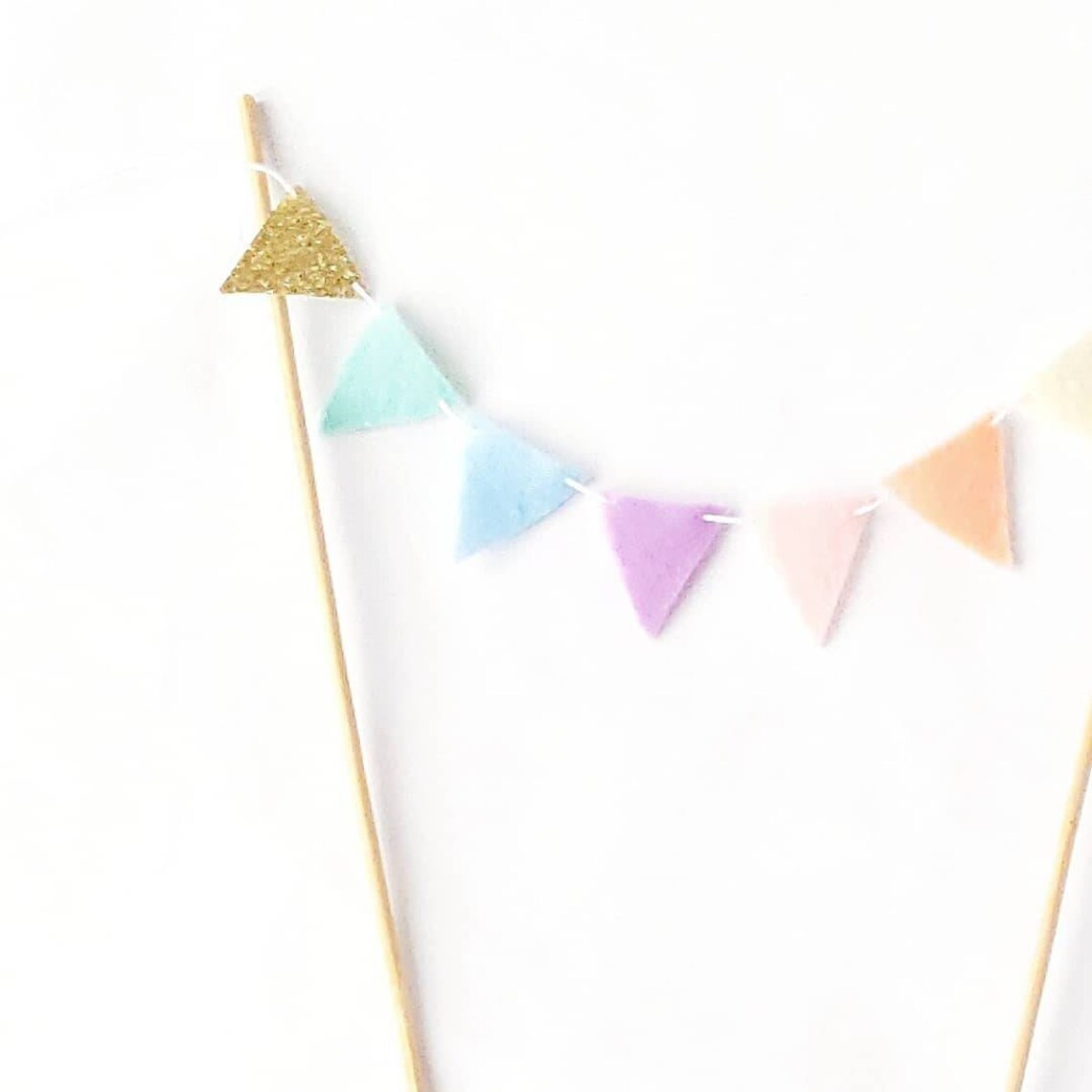 Pastel Rainbow Garland Tiny Bunting Pastel Rainbow Baby | Etsy