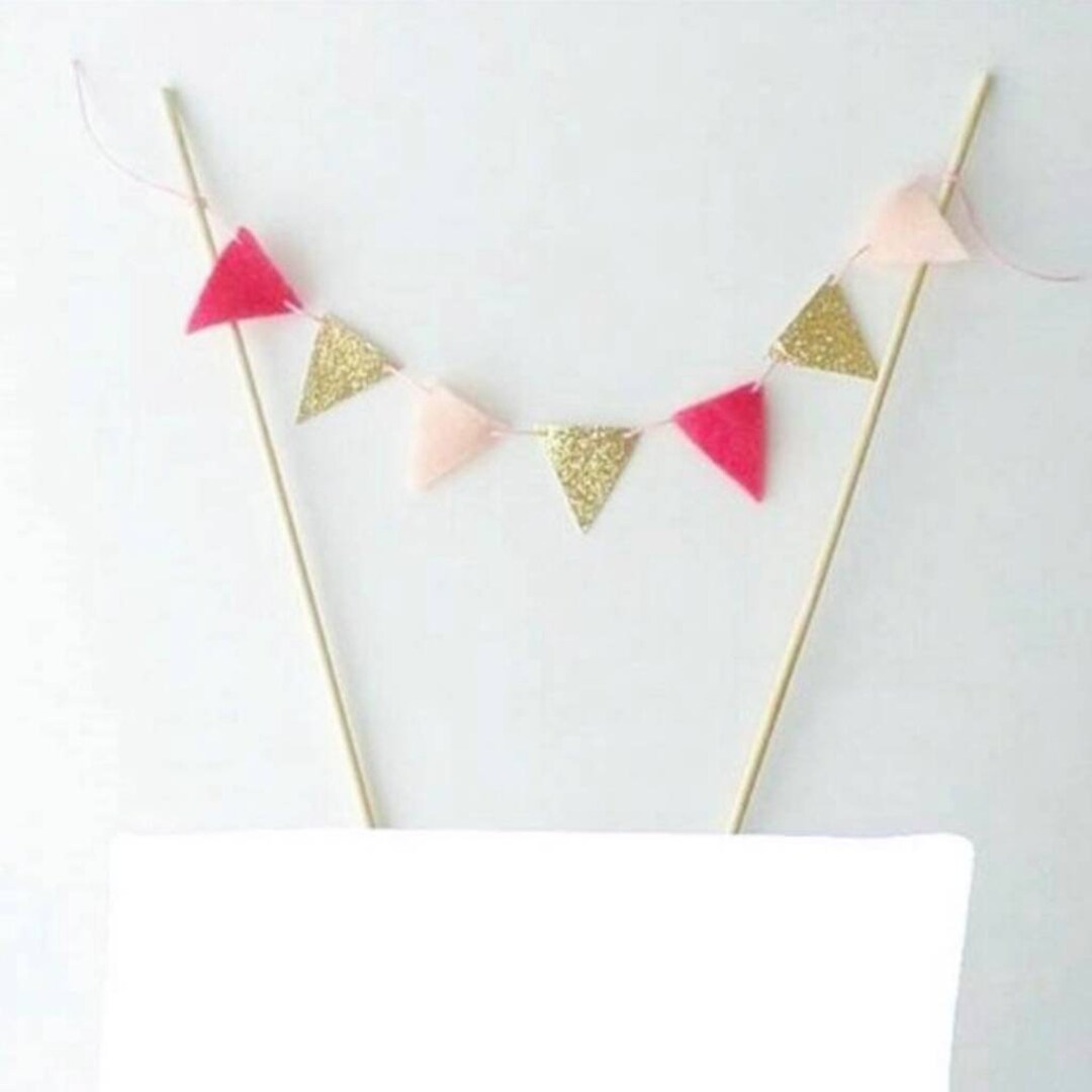 Hot Pink Cake Banner - Bachelorette Party Cake - Pink Cake Topper ...