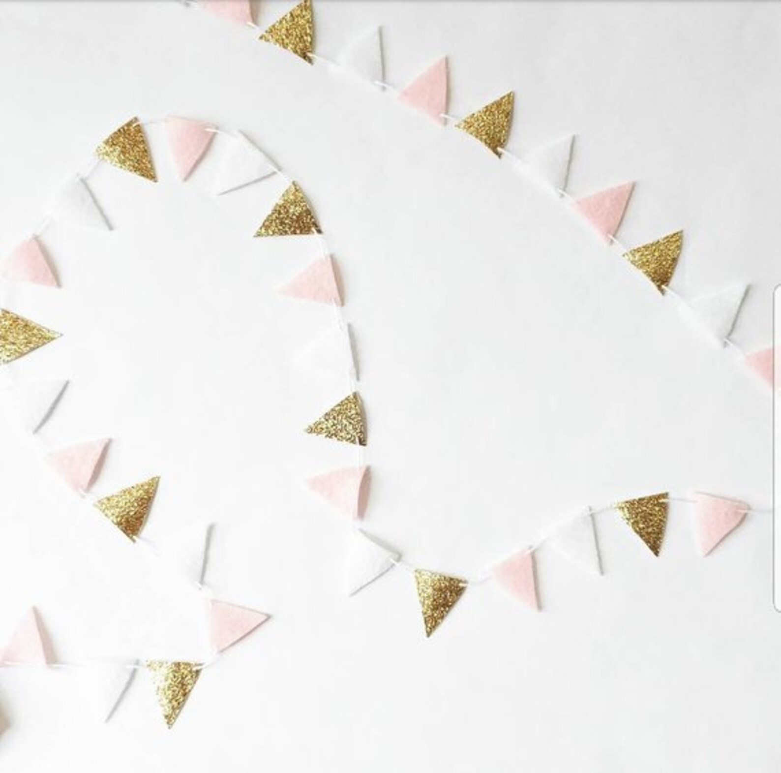 3-12 Ft Pink Garland Set Tiny Felt Garland Small Felt - Etsy