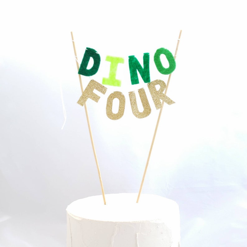 FOUR Cake Topper Hand Cut Cake Topper Letters Bold Font | Etsy