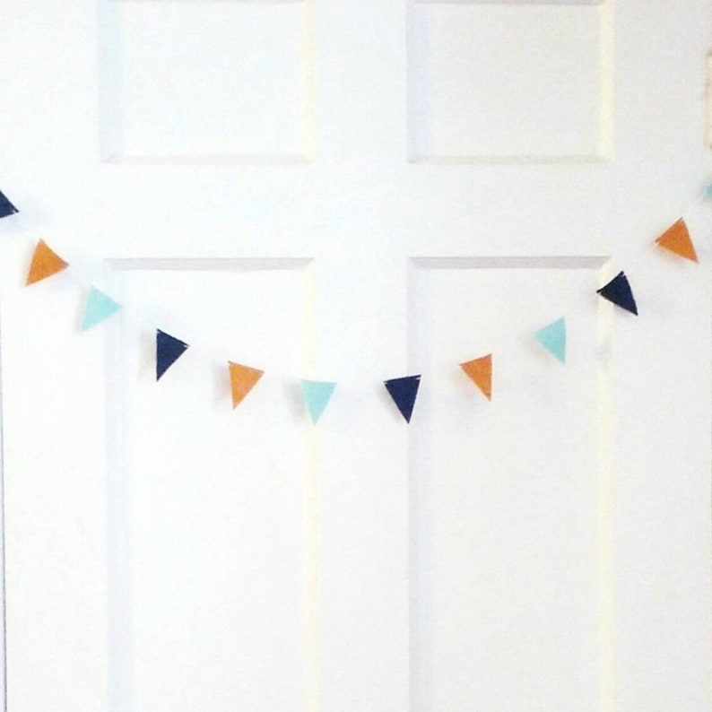 Any Color Small Felt Bunting 2inch Triangle Felt Garland - Etsy