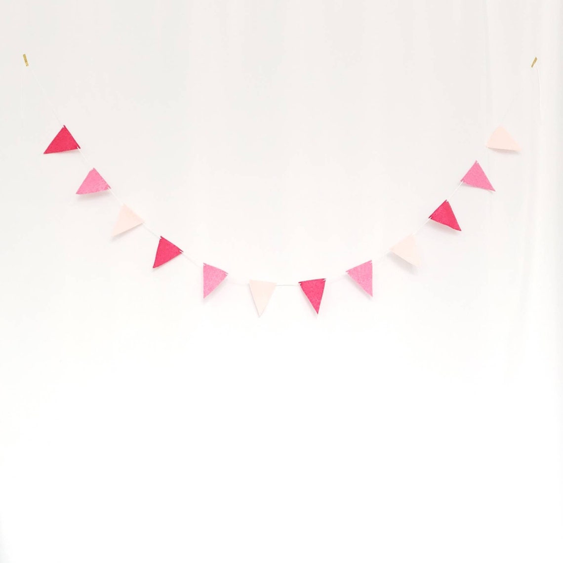 Any Color Small Felt Bunting 2inch Triangle Felt Garland - Etsy