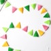 Jungle Party Triangle Banner - Flamingo Party Decor - Tiny Felt Bunting ...
