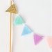 Neutral Rainbow Cake Topper Felt Cake Bunting Pastel - Etsy