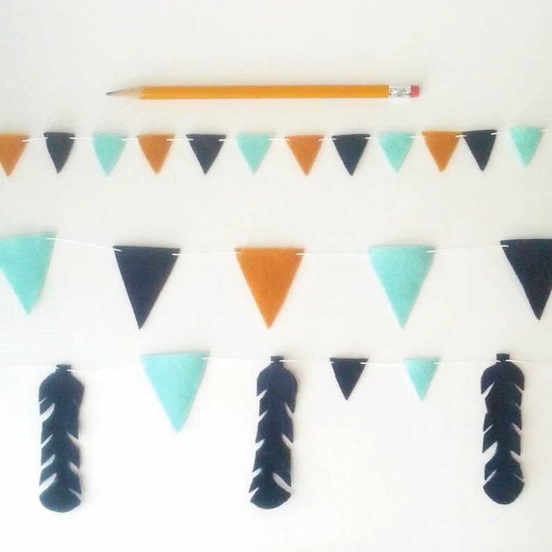 Any Color Small Felt Bunting 2inch Triangle Felt Garland - Etsy