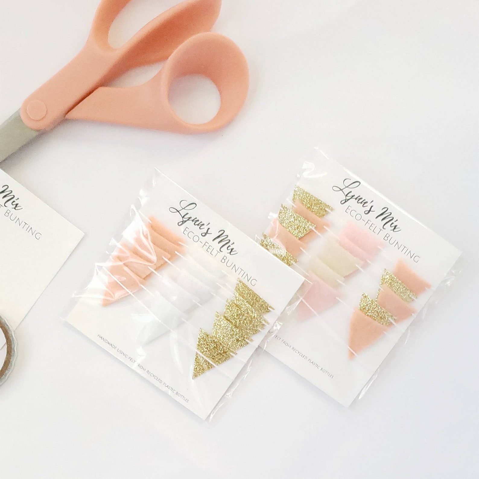 CUSTOM Tiny Felt Garland - ANY COLOR Tiny Triangle Garland - Fabric ...