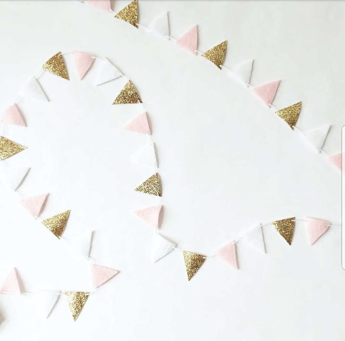 CUSTOM Tiny Felt Garland ANY COLOR Tiny Triangle Garland | Etsy